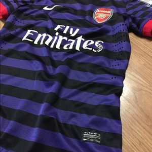 Nike | Tops | Nike Fly Emirates Purple Black Jersey Soccer Sport | Poshmark